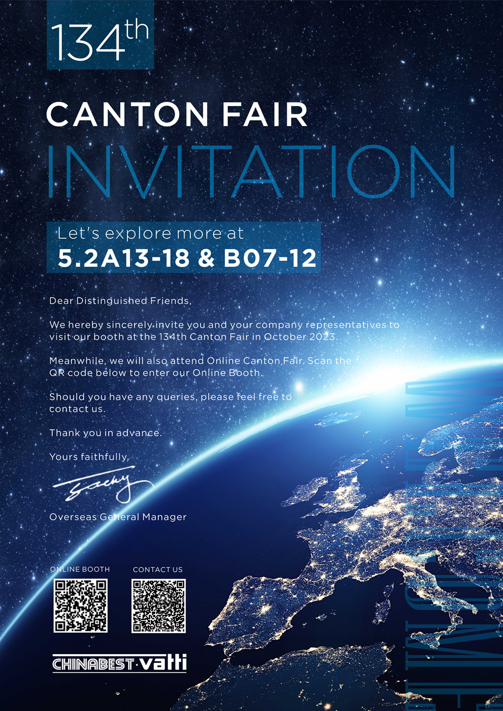 The 134th Canton Fair Invitation